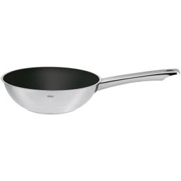 R&ouml;sle Wok R&Ouml;SLE "MOMENTS", silber (silberfarben), B:29,5cm H:11cm L:49,4cm &Oslash;:28cm, Pfannen, Wok, Antihaftversiegelung ProPlex, sp&uuml;lmaschinengeeignet, &Oslash;28cm, Induktion