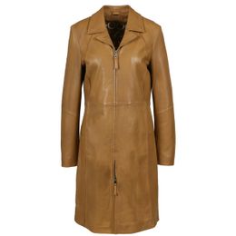Ledermantel Freaky Nation "Powerful-FN", Damen, Gr. S (36), beige, Oberstoff: 100% Leder; Futter: 100% Baumwolle, M&auml;ntel Ledermantel