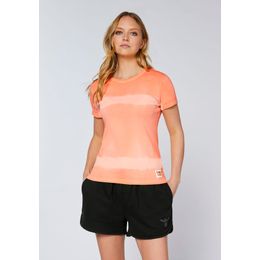 T-Shirt Chiemsee, Damen, Gr. S (36), melon, 95% Baumwolle, 5% Elasthan, Rundhals, Shirts T-Shirt