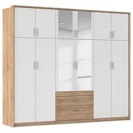 Kleiderschrank Rauch "Schrank Dreht&uuml;renschrank Garderobe Ankleide Schlafzimmer HILDESHEIM", wei&szlig; (eiche sonoma, alpinwei&szlig;), B:275cm H:231cm T:58cm, Holzwerkstoff, Schr&auml;nke, Kleiderschrank Dreht&uuml;renschrank, oberste Schublade mit praktischer Facheinteilung MADE IN GERMANY