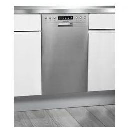 Hanseatic Unterbaugeschirrsp&uuml;ler "HGU4582C10J7710DI", Energieeffizienz: C (A-G), silber (silberfarben), B:44,8cm H:81,5cm T:57cm, Geschirrsp&uuml;ler, inkl. 3 Jahre Herstellergarantie