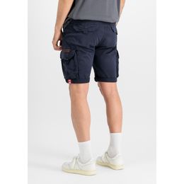Shorts Alpha Industries "Crew Short", Herren, Gr. 33, Normalgr&ouml;&szlig;en, blau (rep.blau), Obermaterial: 98% Baumwolle, 2% Elastan; Futter: 100% Baumwolle, Hosen Shorts