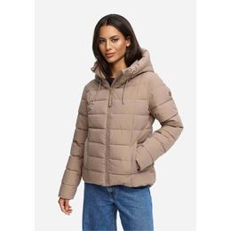 Winterjacke Marikoo "Marikoo Tayenaa Damen Herbst Winter Steppjacke N098", Damen, Gr. S, grau (taupe grau), Obermaterial: 100% Polyester PES., Jacken Winterjacke