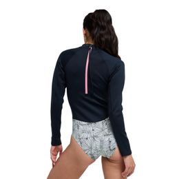 Badeanzug Roxy "Pro Surf", Gr. S, anthrazit popiscus, Obermaterial: 62% recyceltem Nylon, 38% Elasthan;, Badeanz&uuml;ge Badeanzug