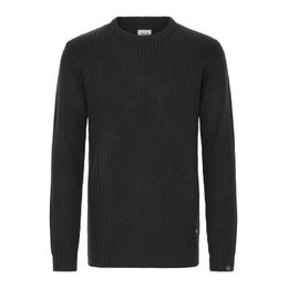 !Solid Strickfleece-Pullover SOLID "Strickpullover SDARON", Herren, Gr. L, schwarz (true schwarz), Obermaterial: 100% Polyacryl PAN., Pullover Strickfleece-Pullover