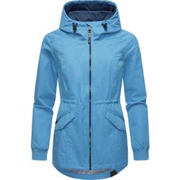 Outdoorjacke Ragwear "&Uuml;bergangsjacke Dowey Tech", Damen, Gr. XL, blau (sky blau), Obermaterial: 100% Polyester PES. Obermaterial: Futter: 100% Polyester PES., Jacken Outdoorjacke