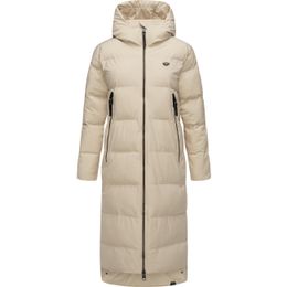 Wintermantel Ragwear "Wintermantel Patrise", Damen, Gr. XL, beige (ecru24), Obermaterial: 100% Polyester PES. Obermaterial: Futter: 100% Polyester PES. 100% Polyester PES., M&auml;ntel Wintermantel