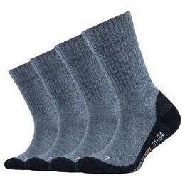 Funktionssocken Camano "function", Jungen, Gr. 35-38, blau (jeans, meliert), Materialmix, meliert, normal, Socken Sportsocken, mit verst&auml;rkten Belastungszonen an Ferse und Spitze