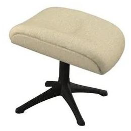 Fu&szlig;hocker FLEXLUX "Fu&szlig;hocker More, Beinst&uuml;tze, Entspannung. Ergonomisch. Komfort", beige (sandy beige), B:44cm H:39cm T:35cm, 100% Polyester, Hocker, Fu&szlig;hocker, Scandi Design, Robuster Alu Fu&szlig;, Pflegeleicht, Stoff oder Echtleder