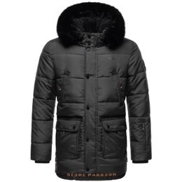 Steppjacke STONE HARBOUR "Winterjacke Mironoo", Damen, Gr. L, grau (anthrazit), Obermaterial: 100% Polyester PES. Obermaterial: Futter: 100% Polyester PES. 100% Polyester PES., Jacken Steppjacke