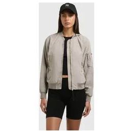 Bomberjacke Khujo "DENZ", Damen, Gr. M, bone beige, Web, 100% Nylon, regular fit, eingesetzt angesetztes B&uuml;ndchen, Jacken Bomberjacke