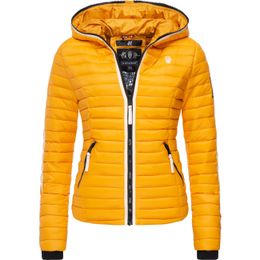 Steppjacke Navahoo "&Uuml;bergangsjacke Kimuk Prc", Damen, Gr. XL, gelb, Obermaterial: 100% Nylon NY. Obermaterial: Futter: 100% Polyester PES. 100% Polyester PES., Jacken Steppjacke