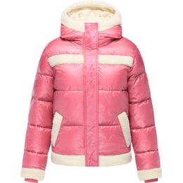 Winterjacke Ragwear "Winterjacke Editah Shiny YOUMODO", Damen, Gr. XS, rosa (rose), Obermaterial: 100% Polyester PES. Obermaterial: Futter: 100% Polyester PES. 100% Polyester PES., Jacken Winterjacke