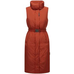 Longweste Navahoo "Longweste Abendlied XIV", Damen, Gr. M, rot (terracotta), Obermaterial: 100% Polyester Pol. recyc.. Futter: 100% Polyester Pol. recyc.. 100% Polyester Pol. recyc.., Westen Longweste