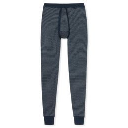 Lange Unterhose Schiesser "Lange Unterhose 1er Pack", Herren, Gr. XL, blau (dunkelblau), Obermaterial: 100% Baumwolle CO., Unterhosen Lange Unterhose