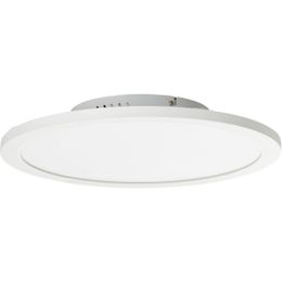 Brilliant LED Deckenleuchte "Abie", wei&szlig;, 1, &Oslash; 40cm H: 5,9cm, 1 Stk., Leuchten, &Oslash; 40 cm, RGB, dimmbar, CCT, Fernbedienung, Metall/Kunststoff, wei&szlig;, LED Deckenleuchte