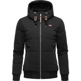 Steppjacke Ragwear "Winterjacke Nuggys Solid", Damen, Gr. S, schwarz, Obermaterial: 100% Polyester PES. Obermaterial: Futter: 100% Polyester PES. 100% Polyester PES., Jacken Steppjacke