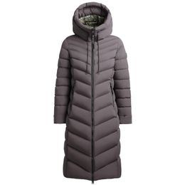 Steppmantel Khujo "Steppjacke Stoane2", Damen, Gr. M, grau (graphite grau), Obermaterial: 100% Polyester PES. Obermaterial: Futter: 100% Nylon NY. 100% Polyester PES., M&auml;ntel Steppmantel