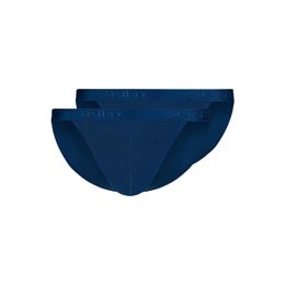 Slip Skiny "Slip 2er Pack", Herren, Gr. M, blau, Obermaterial: 100% Baumwolle CO., Unterhosen Slip