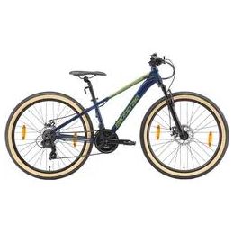 Mountainbike Bikestar Gr. 33, blau, Fahrr&auml;der, 33cm, 26 Zoll (66,04cm), f&uuml;r Damen und Herren, Kettenschaltung