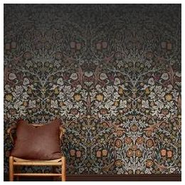 Vliestapete "Blackthorn", bunt (mehrfarbig), B:10m L:2,5m, Vlies, WILLIAM MORRIS AT HOME, Tapeten, Designer Tapete, 10mx52cm (ca. 5m2)