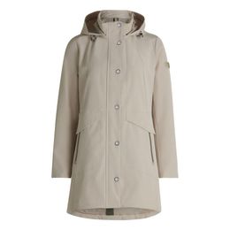 Outdoorjacke Betty Barclay "Outdoorjacke mit abnehmbarer Kapuze", Damen, Gr. 48, beige, Obermaterial: 88% Polyester PES. 12% Elasthan EL., Jacken Outdoorjacke