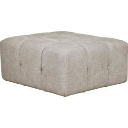 Polsterhocker Home Affaire "APERIRE Sitzhocker mit Steppung, Ma&szlig;e B/T/H: 76/76/41 cm", taupe, B:76cm H:42cm T:76cm, 100% Polyester, Hocker, Polsterhocker, passend zur Serie, hoher Sitzkomfort und modernes Design