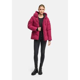 Winterjacke Marikoo "Marikoo Kwamee Steppjacke N078", Damen, Gr. M, lila (berry wine), Obermaterial: 92% Nylon NY. 8% Elasthan EL., Jacken Winterjacke
