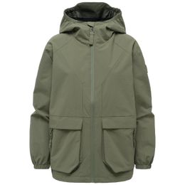 Outdoorjacke Navahoo "Outdoorjacke Donnerwetter 14", Damen, Gr. L, gr&uuml;n (olive leaf), Obermaterial: 100% Nylon NY., l&auml;ssig geschnitten, hoch geschlossener Ausschnitt, Windstopperb&uuml;ndchen, Jacken Outdoorjacke, &Uuml;bergangsjacke mit doppelten Au&szlig;entaschen