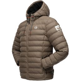 Winterjacke STONE HARBOUR "Regenjacke Zaharoo", Herren, Gr. XXL, braun (stone braun), Obermaterial: 95% Polyester PES. 5% Polyurethan PU. Obermaterial: Futter: 100% Polyester PES. 100% Polyester PES., Jacken Winterjacke