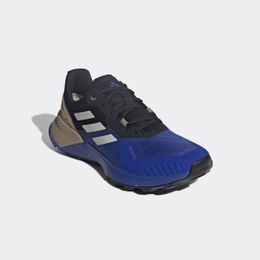 Trailrunningschuh adidas terrex "SOULSTRIDE RAIN.RDY TRAILRUNNING", Herren, Gr. 41, blau (semi lucid blau, grau one, blanch cargo), Synthetik, Textil, Schuhe Trailrunningschuh, wasserdicht