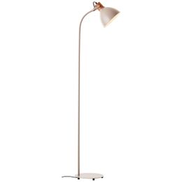 Brilliant Stehlampe "Erena", grau (taupe), 1, &Oslash; 20cm H: 150cm, Leuchten, H&ouml;he 150 cm, E27, Metall/Holz, Stehlampe