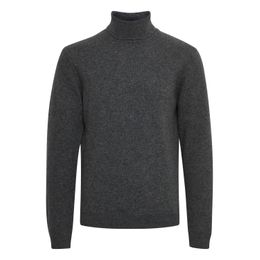 Rollkragenpullover Casual Friday "Strickrollkragenpull CFKarl", Herren, Gr. S, grau (pewter mix), Obermaterial: 80% Wolle WO. 20% Polyamid PA., Pullover Rollkragenpullover