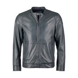 Lederjacke JCC "Lederjacke 31024404", Herren, Gr. 56, schwarz (anthra), Obermaterial: 100% Lammnappaleder LANA. Futter: 100% Baumwolle CO., Jacken Lederjacke