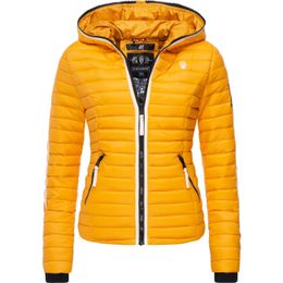 Steppjacke Navahoo "&Uuml;bergangsjacke Kimuk Prc", Damen, Gr. S, gelb, Obermaterial: 100% Nylon NY. Obermaterial: Futter: 100% Polyester PES. 100% Polyester PES., Jacken Steppjacke