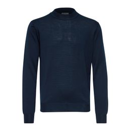 Strickfleece-Pullover Casual Friday "Strickpullover CFKarl", Herren, Gr. 3XL, blau (schwarz navy), Obermaterial: 50% Wolle WO. 50% Polyacryl PAN., Pullover Strickfleece-Pullover