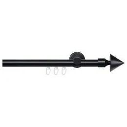 Gardinenstange Liedeco "Innenlaufgarnitur 20 mm Blues Kegel" Gr. 3, schwarz, L:200cm &Oslash;:2mm, Eisen, Gardinenstangen, Gardinenstange Komplett