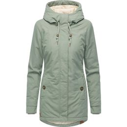 Winterjacke Ragwear "Winterjacke Monadena Parka YOUMODO", Damen, Gr. XXL, gr&uuml;n (dusty gr&uuml;n), Obermaterial: 68% Baumwolle CO. 32% Nylon NY. Obermaterial: Futter: 100% Polyester PES. 100% Polyester PES., Jacken Winterjacke