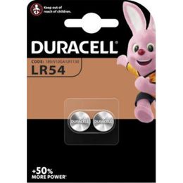 Alkaline Batterie Duracell LR54, Knopfzelle, 1,5 V, 2er Pack