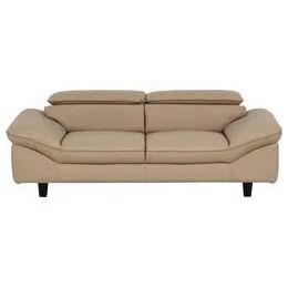 2-Sitzer Home Affaire "Pilot", braun (cappuccino), B:202cm T:108cm, Sofas, Big-Sofa mit Kopfteilverstellung
