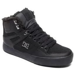 Wintersportschuh DC Shoes "Pure High-Top Wc Wnt", Herren, Gr. 8,5(41), schwarz, Mischung aus Nubukleder und ballistischem Nylon Metall-Logo TPU &Ouml;sen Runde Schn&uuml;rsenkel Shearling-Futter Mit Schaumstoff gepolsterte Zunge und Einstieg f&uuml;r mehr Komfort und Support Wrap Cupsole Konstruktion, Schuhe