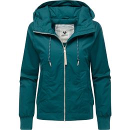 Outdoorjacke Ragwear "Outdoorjacke Lumie YOUMODO", Damen, Gr. M, gr&uuml;n (ocean gr&uuml;n), Obermaterial: 65% Polyester PES. 35% Baumwolle CO. Obermaterial: Futter: 100% Polyester PES. 100% Polyester PES., Jacken Outdoorjacke