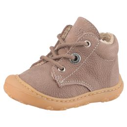 Lauflernschuh Pepino BY RICOSTA "Corany WMS: normal", M&auml;dchen, Gr. 23, braun (hellbraun), Leder, Schuhe Lauflernschuh, Babyschuh mit Warmfutter, Gr&ouml;&szlig;enschablone zum Download