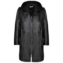Lederjacke Maze "Ledermantel 42021316", Damen, Gr. 44, schwarz, Obermaterial: 100% Lammleder LEL. Futter: 100% Baumwolle CO., Jacken Lederjacke