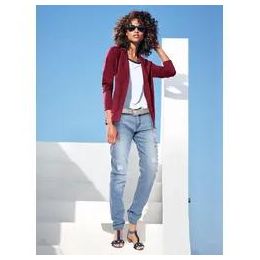 Jerseyblazer Heine "Jersey-Blazer", Damen, Gr. 40, rot (karminrot), 100% Baumwolle, Blazer, Topseller