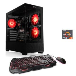 CSL Gaming-PC "AeroVision V24290", schwarz, Microsoft Windows 11 Home (64 Bit), 32 GB RAM 1.000 GB SSD, Desktop-PCs, Gaming-PC