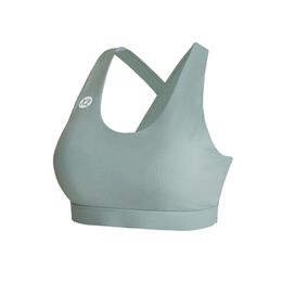 Sporttop YEAZ "Top ICONE", Damen, Gr. S, gr&uuml;n, Obermaterial: 87% Nylon NY. 13% Elasthan EL., Tops Sporttop