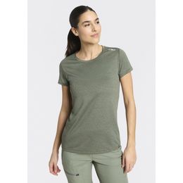 Funktionsshirt CMP, Damen, Gr. 46, avocado, Obermaterial: 92% Polyester, 8% Elasthan, Shirts Funktionsshirt, sportliche Passform, f&uuml;r Wandern und Outdoor-Aktivit&auml;ten