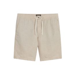 Bermudas Superdry "Bermuda-Shorts Drawstring Linen Shorts", Herren, Gr. XL, N-Gr, beige, Obermaterial: 58% Leinen LI. 42% Baumwolle CO., Hosen Bermudas