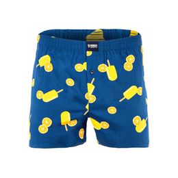 Webboxer Happy Shorts "Web-Boxershorts 1er Pack", Herren, Gr. M, bunt (capri, ice), Obermaterial: 100% Baumwolle CO., Unterhosen Webboxer